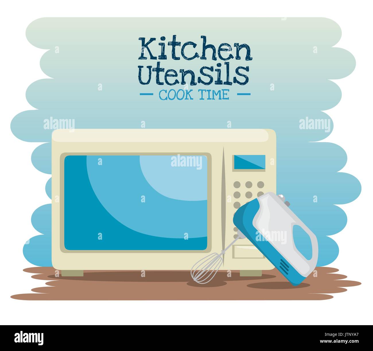 cooking time concept kitchen utensils vector illustration graphic ...