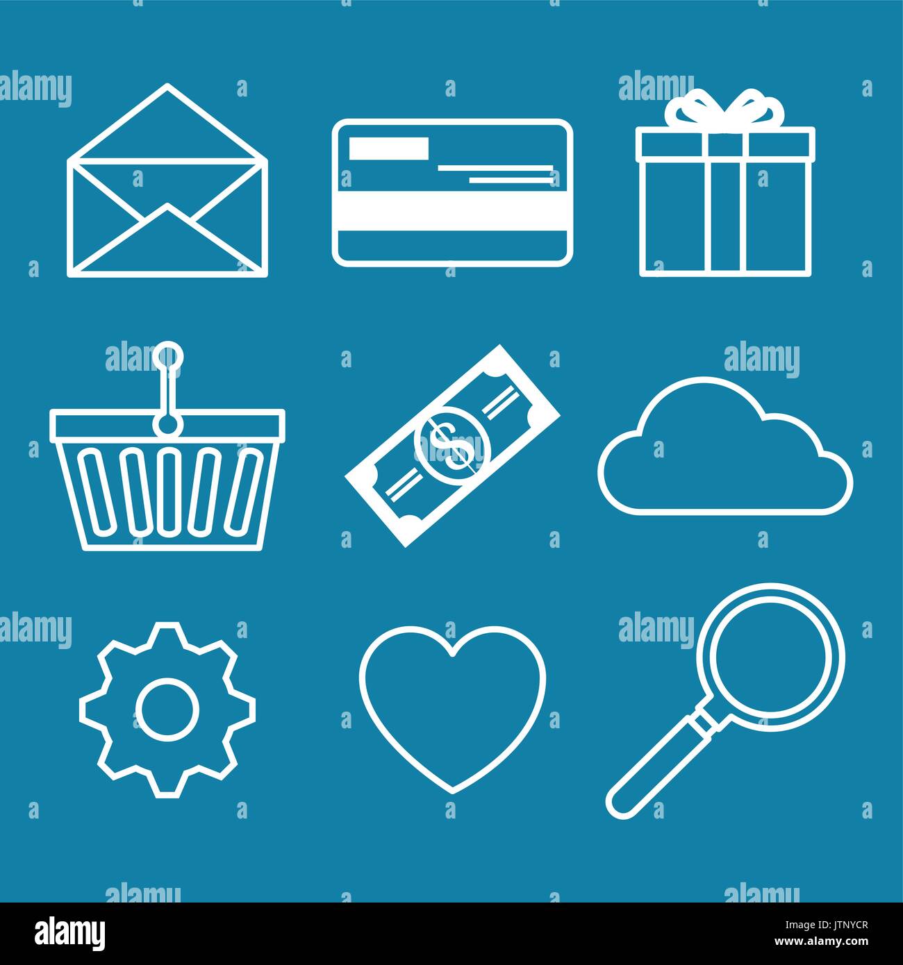 e-commerce icon set vector illustration graphic design Stock Vector ...