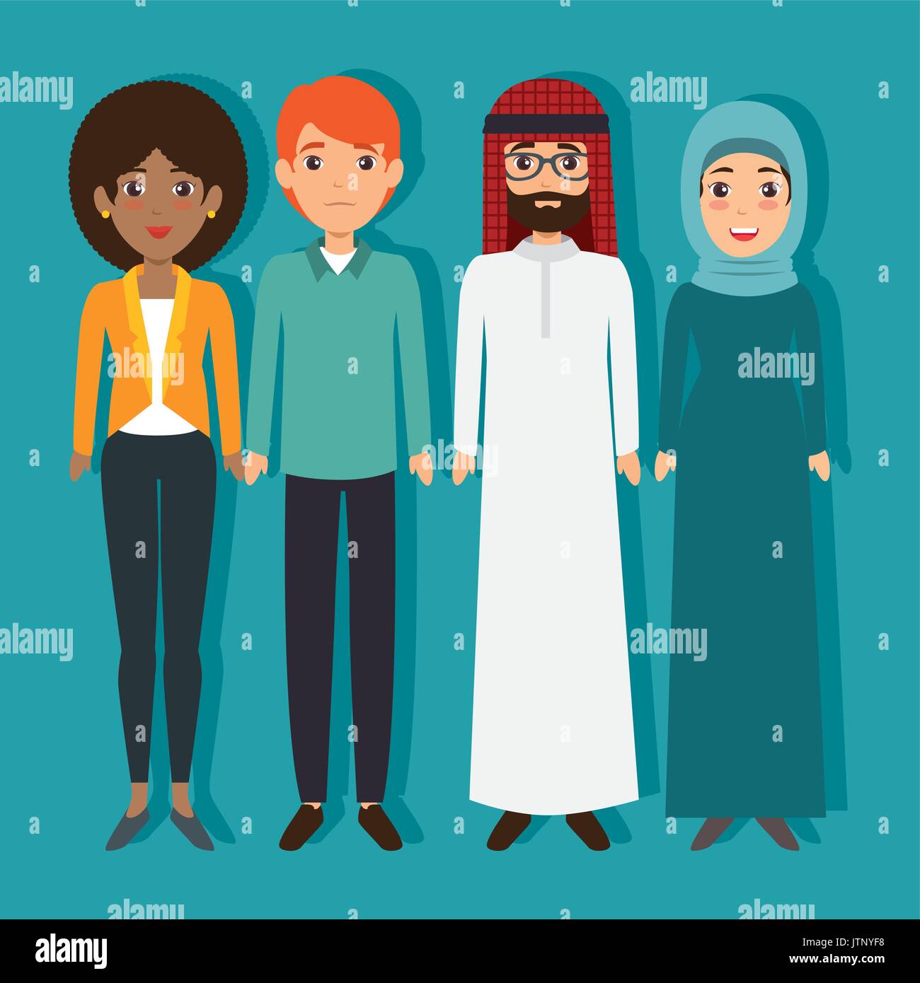 diversity people concept vector illustration graphic design Stock ...