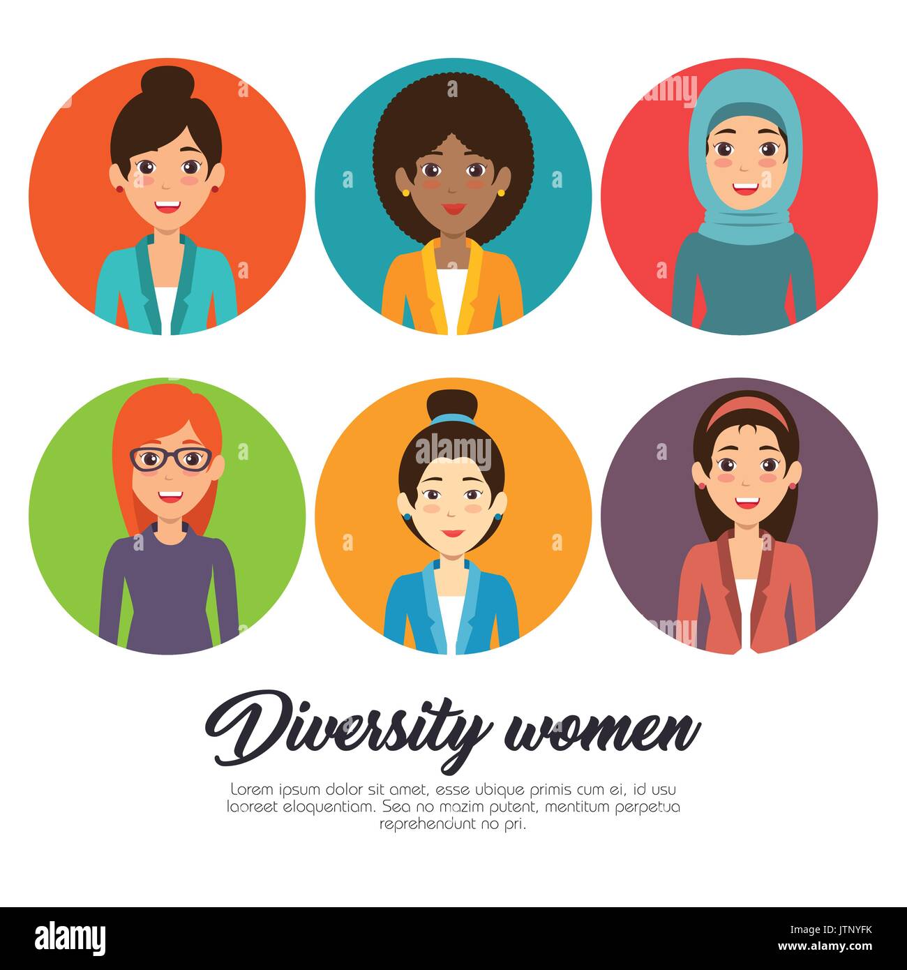 diversity people concept infographic vector illustration graphic design ...
