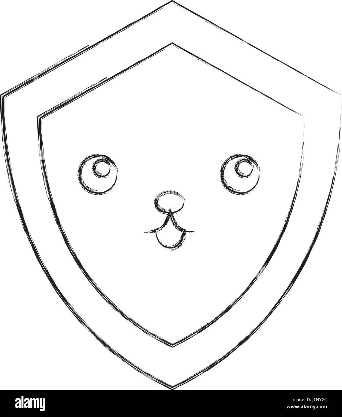 Funny shield Black and White Stock Photos & Images - Alamy