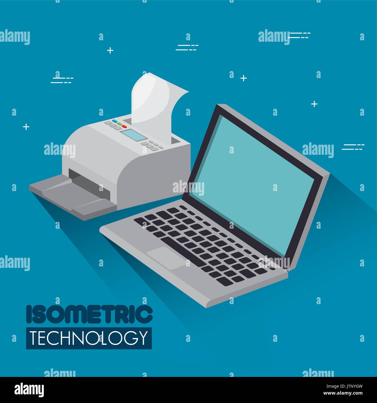 isometric technology 3D concept vector illustration graphic design ...