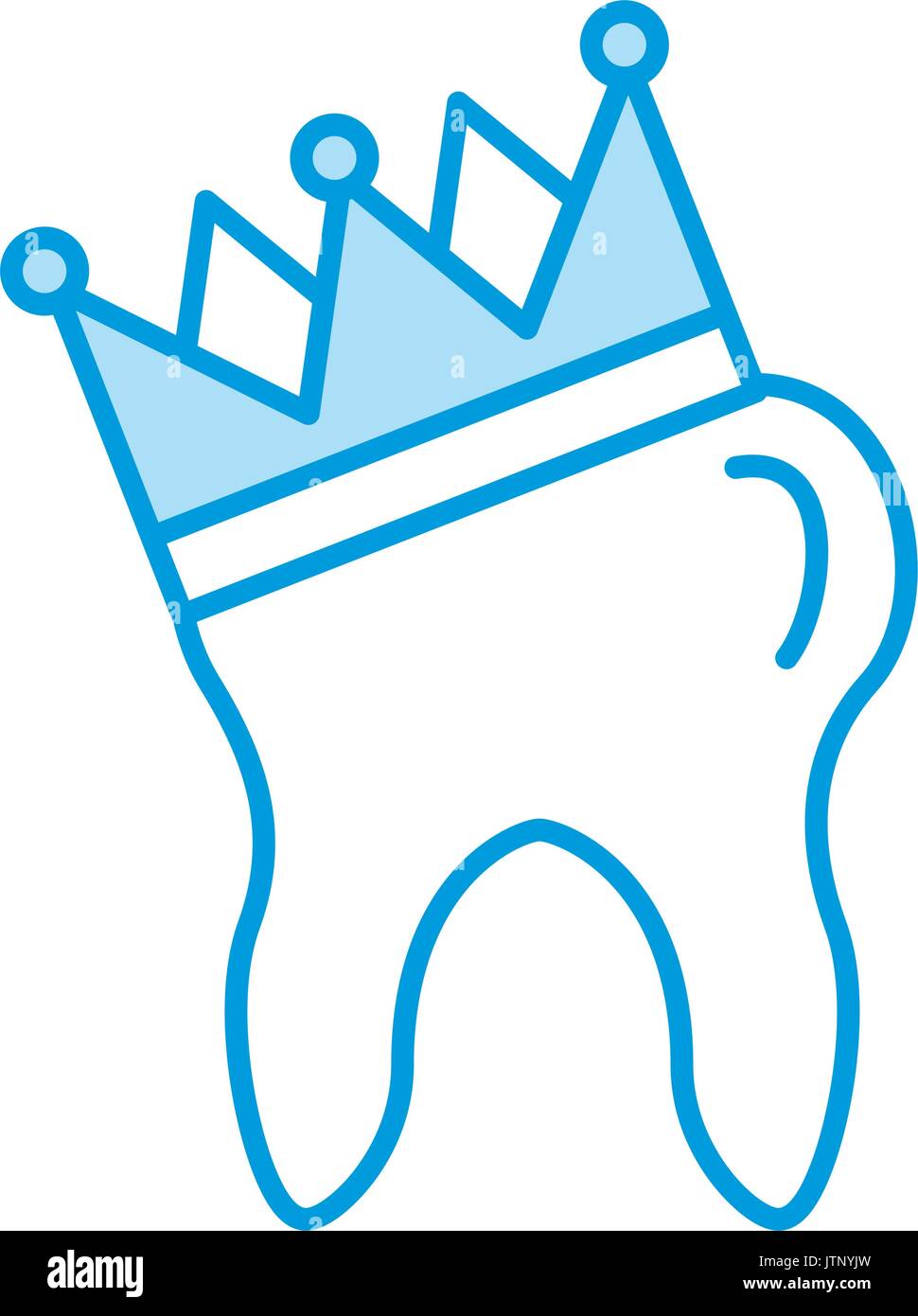 Human tooth with crown Stock Vector Image & Art - Alamy