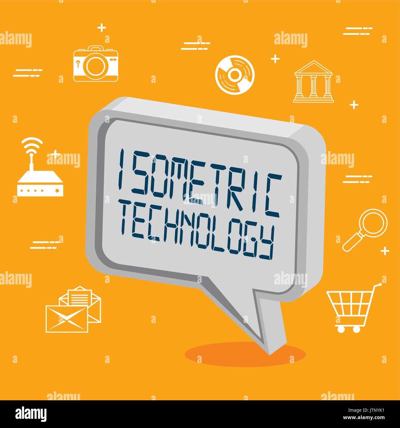 isometric technology 3D concept vector illustration graphic design ...