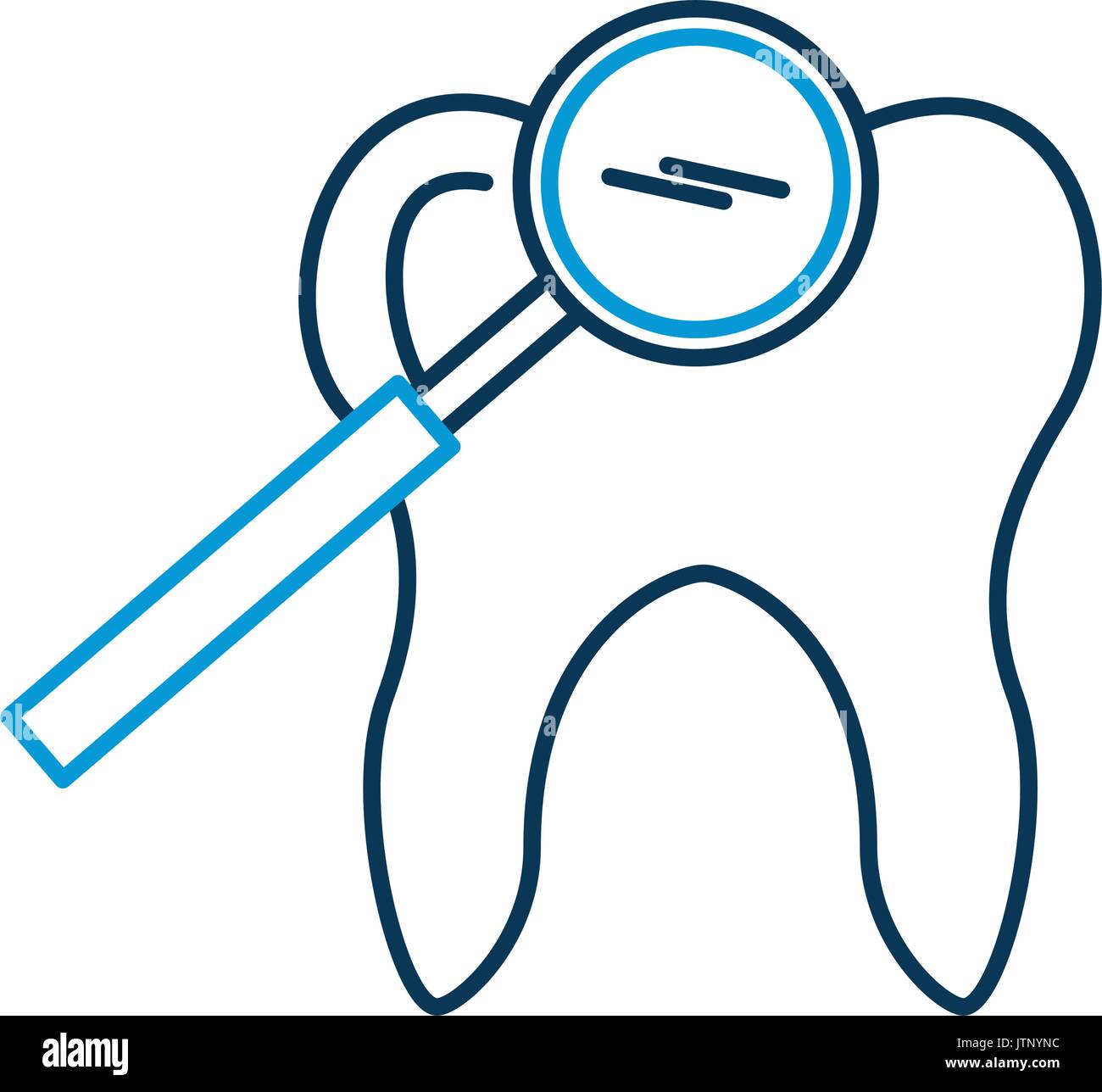 Human tooth with magnifying glass Stock Vector Image & Art - Alamy