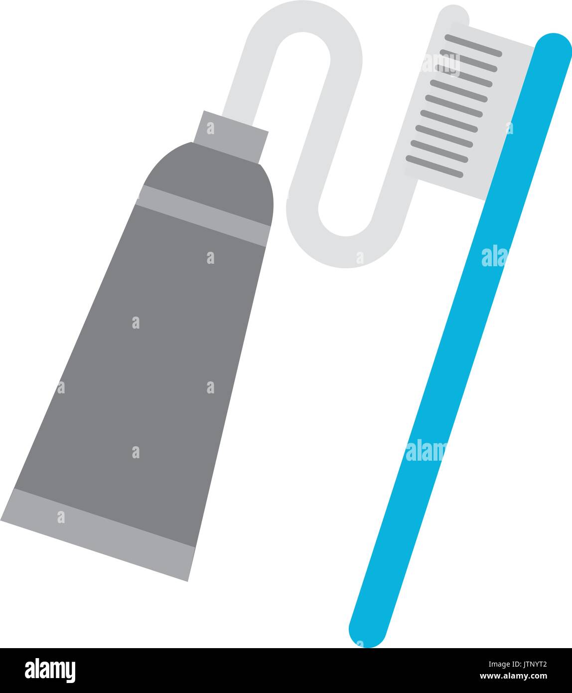 dental toothbrush with paste Stock Vector Image & Art - Alamy