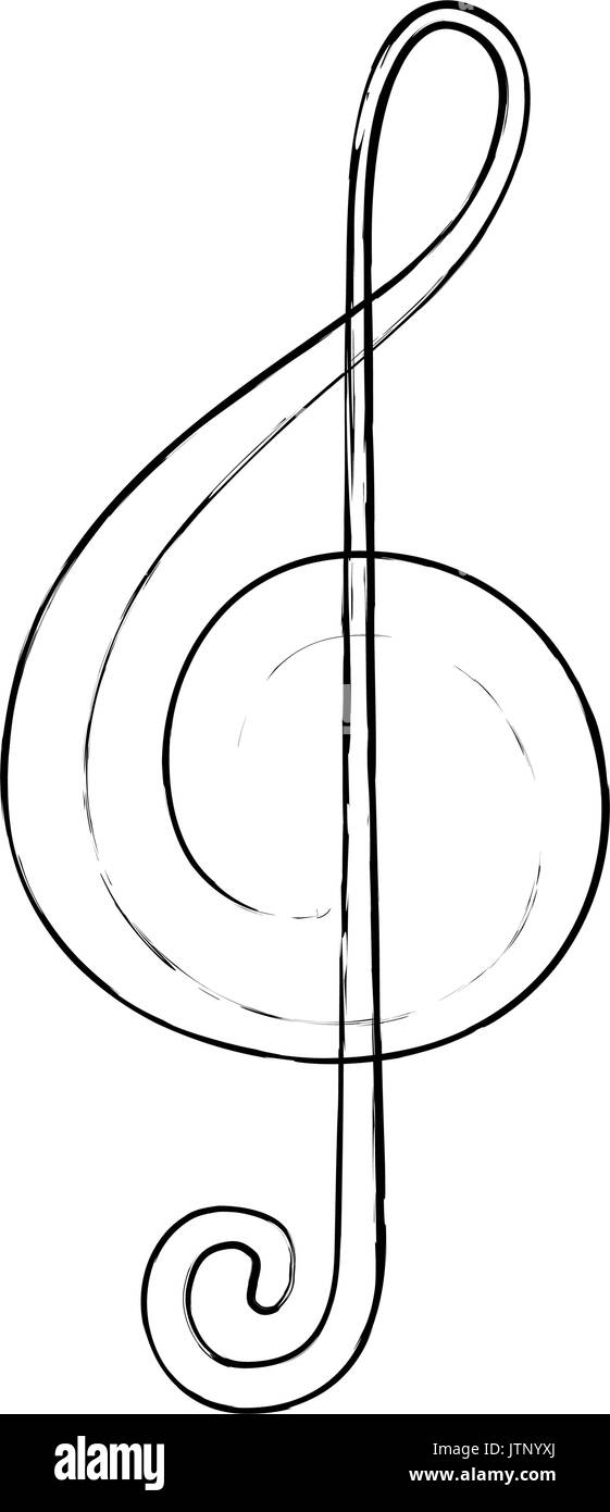 musical note icon over white background vector illustration Stock ...