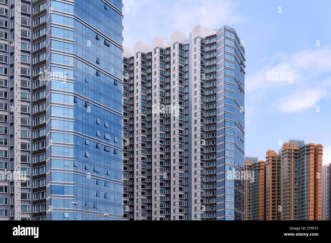 Tall modern architecture skyscrapers in urban city Stock Photo - Alamy