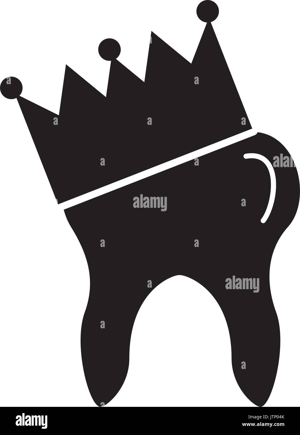 Human tooth with crown Stock Vector Image & Art - Alamy