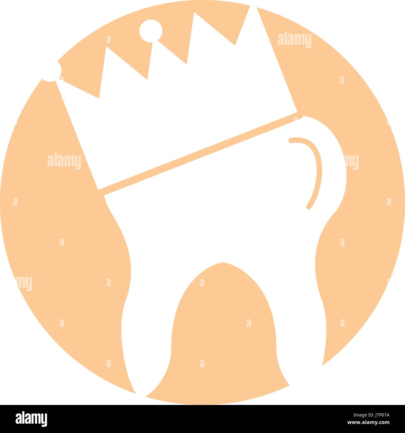Human tooth with crown Stock Vector Image & Art - Alamy