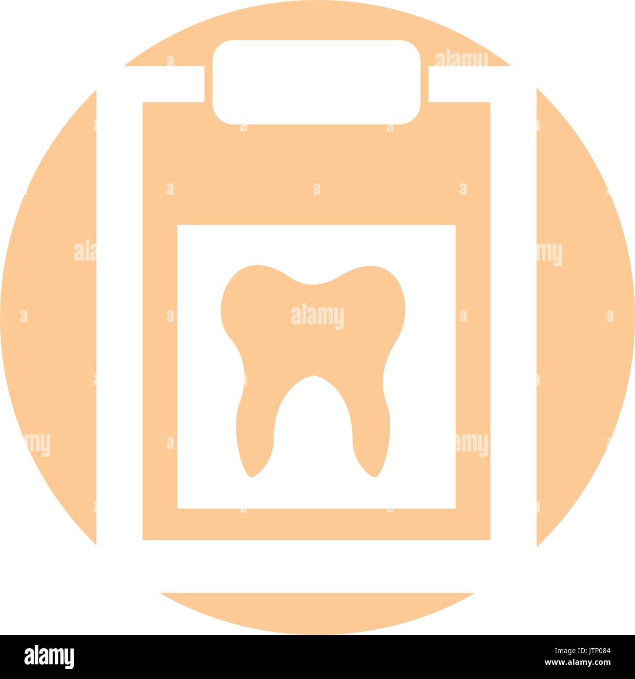 clipboard with Human tooth isolated icon Stock Vector Image & Art - Alamy