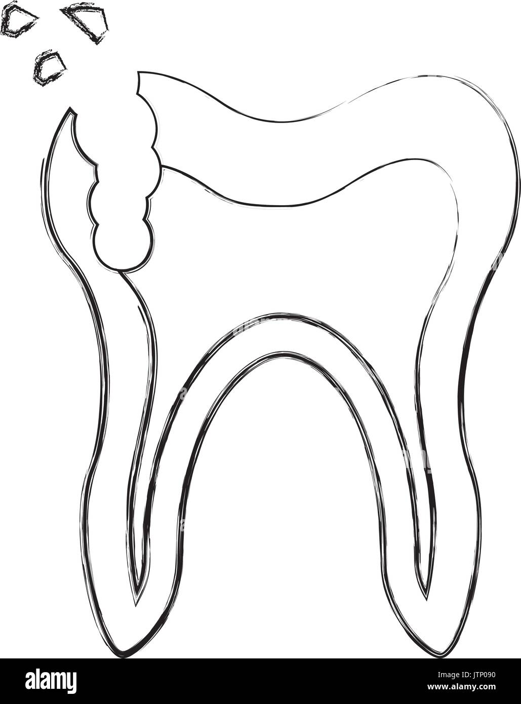 Human tooth with decay Stock Vector Image & Art - Alamy