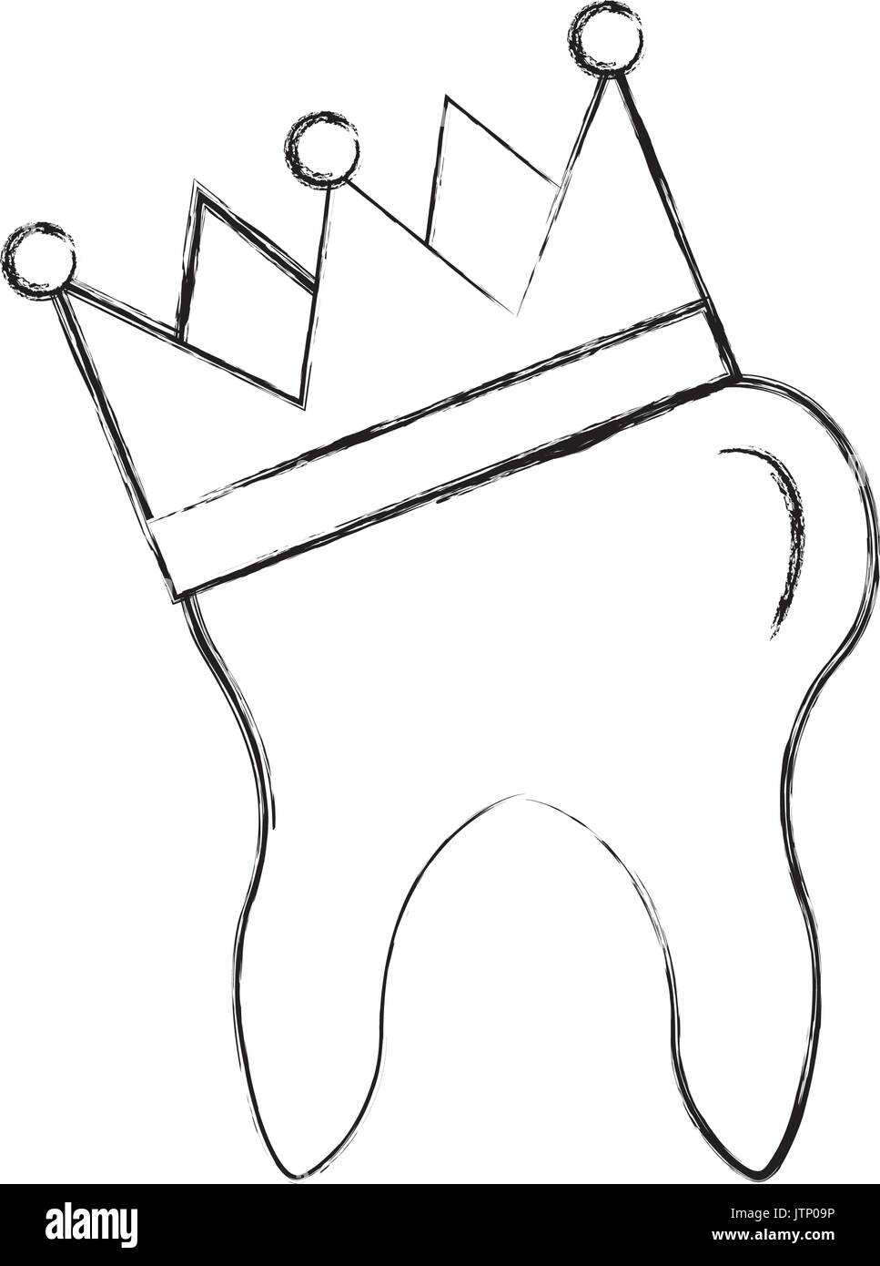 Human tooth with crown Stock Vector Image & Art - Alamy