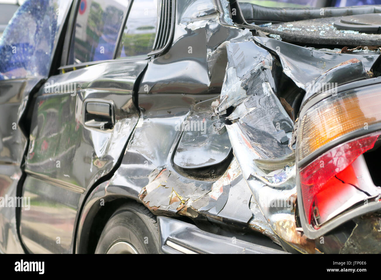 detail image of Car Crash background Stock Photo - Alamy