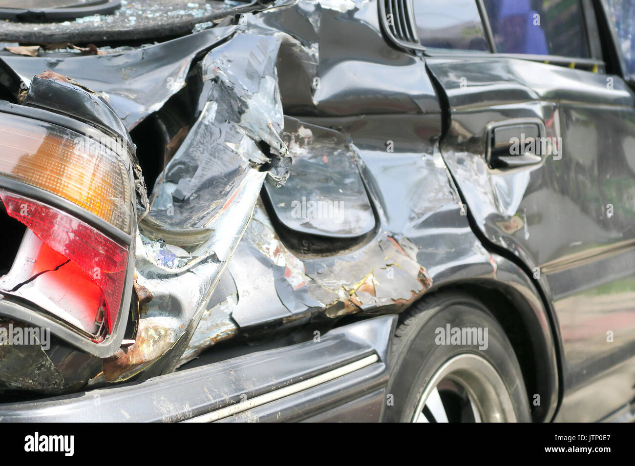 detail image of Car Crash background Stock Photo - Alamy