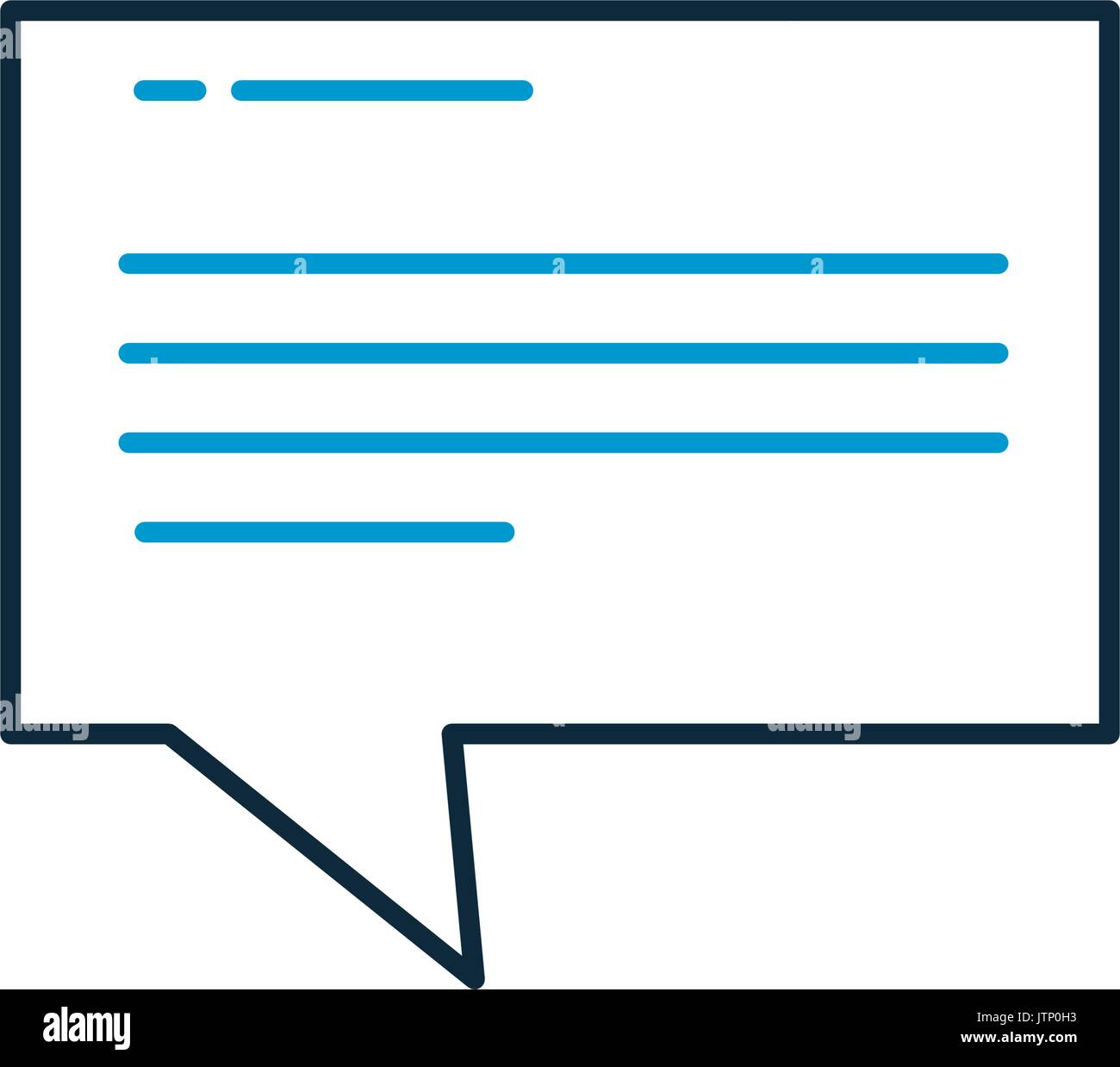 speech bubble message icon Stock Vector Image & Art - Alamy