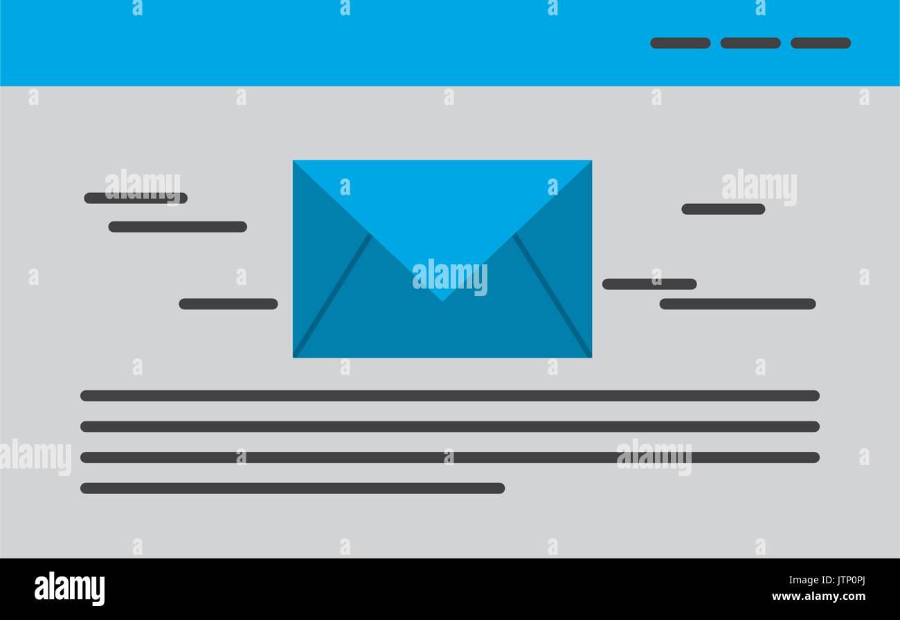 template with envelope mail isolated icon Stock Vector Image & Art - Alamy