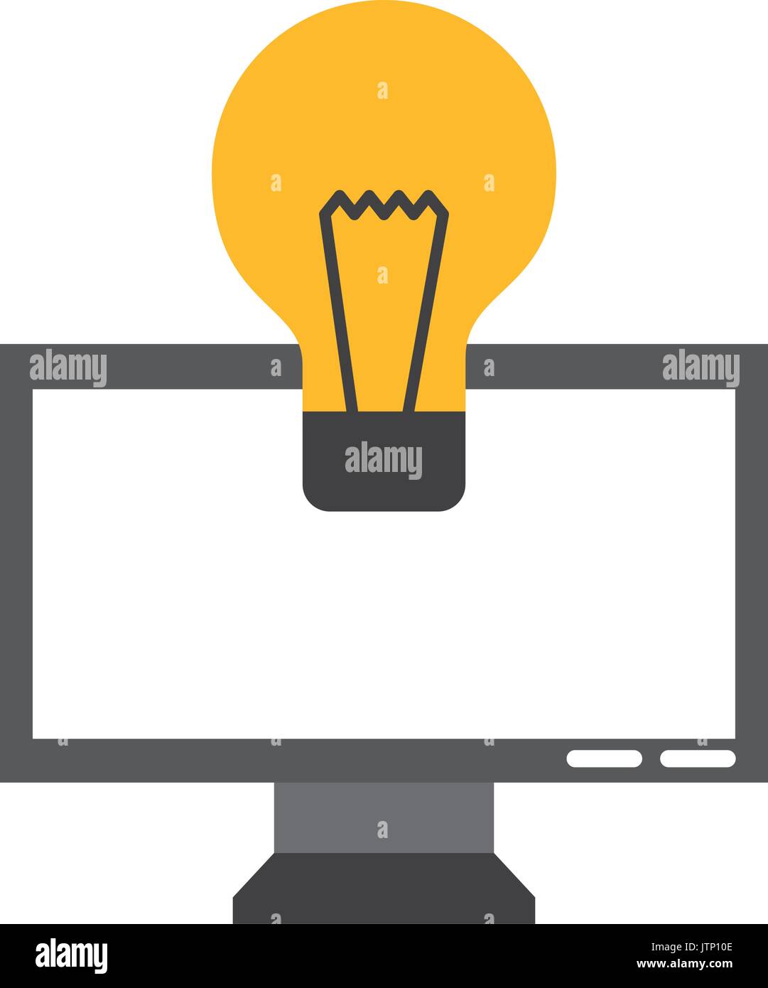 Light bulb pc keyboard Stock Vector Images - Alamy
