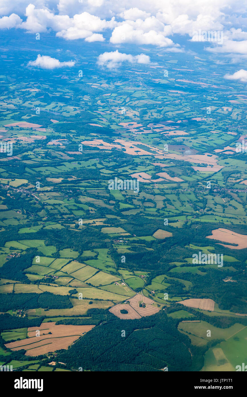 Aerial view of the Kent countryside, England, UK Stock Photo - Alamy