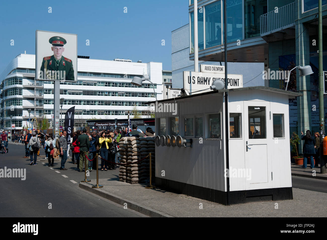 Checkpoint Charlie, Friedrichstadt , Berlin, Germany Stock Photo - Alamy