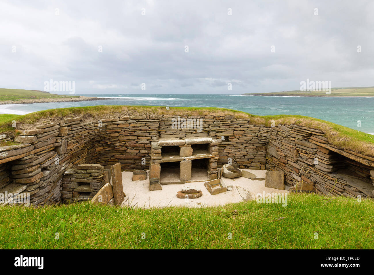 Scottish prehistoric site in Orkney. Skara Brae. Scotland Stock Photo ...