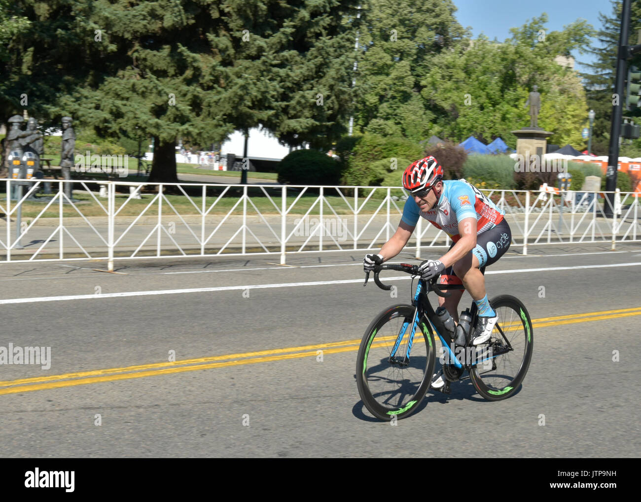 Twilight Criterium, Bicycle Race, Boise, Idaho, USA Stock Photo - Alamy