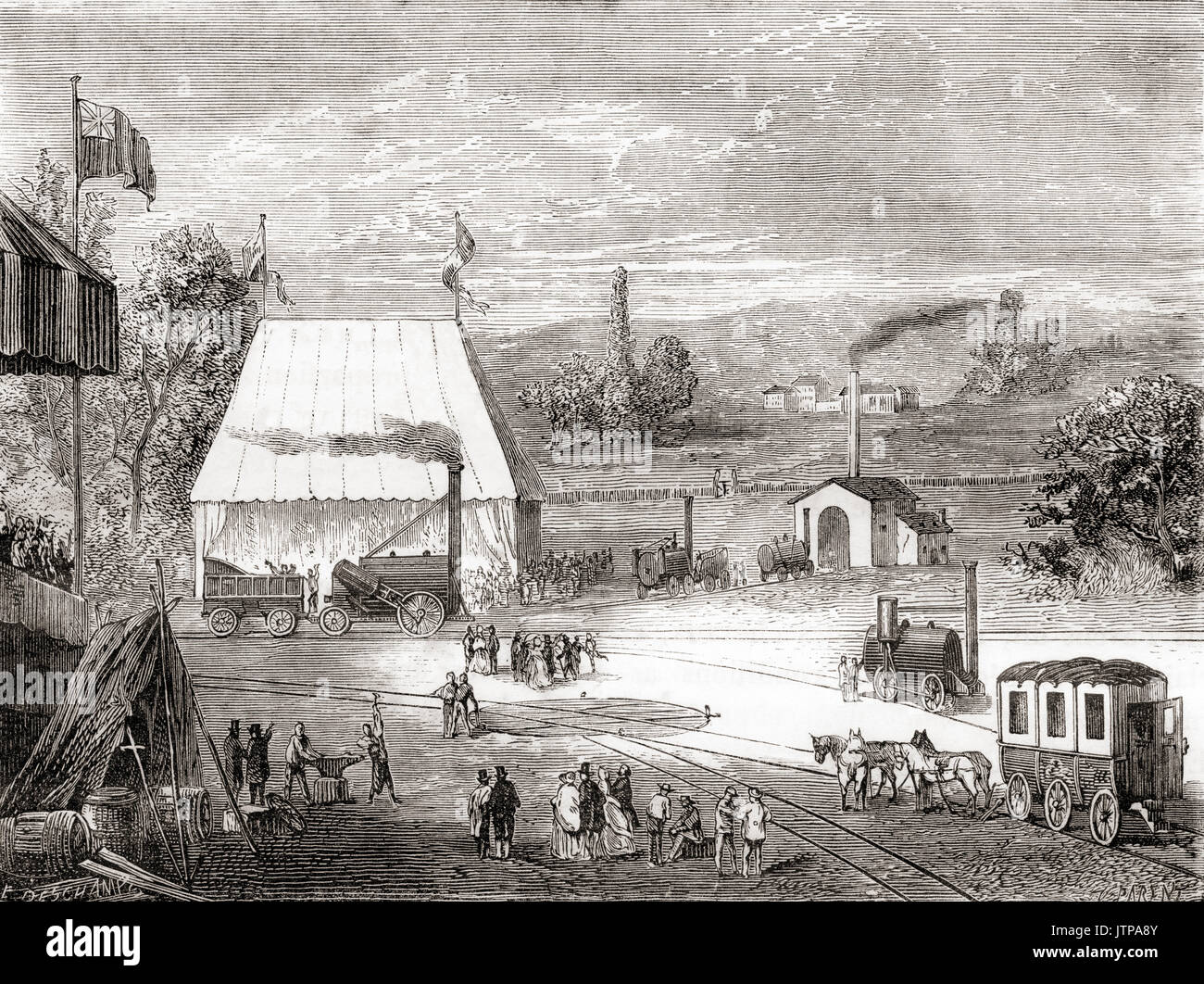 The Rainhill Trials, Liverpool, England, October 1929. An important ...