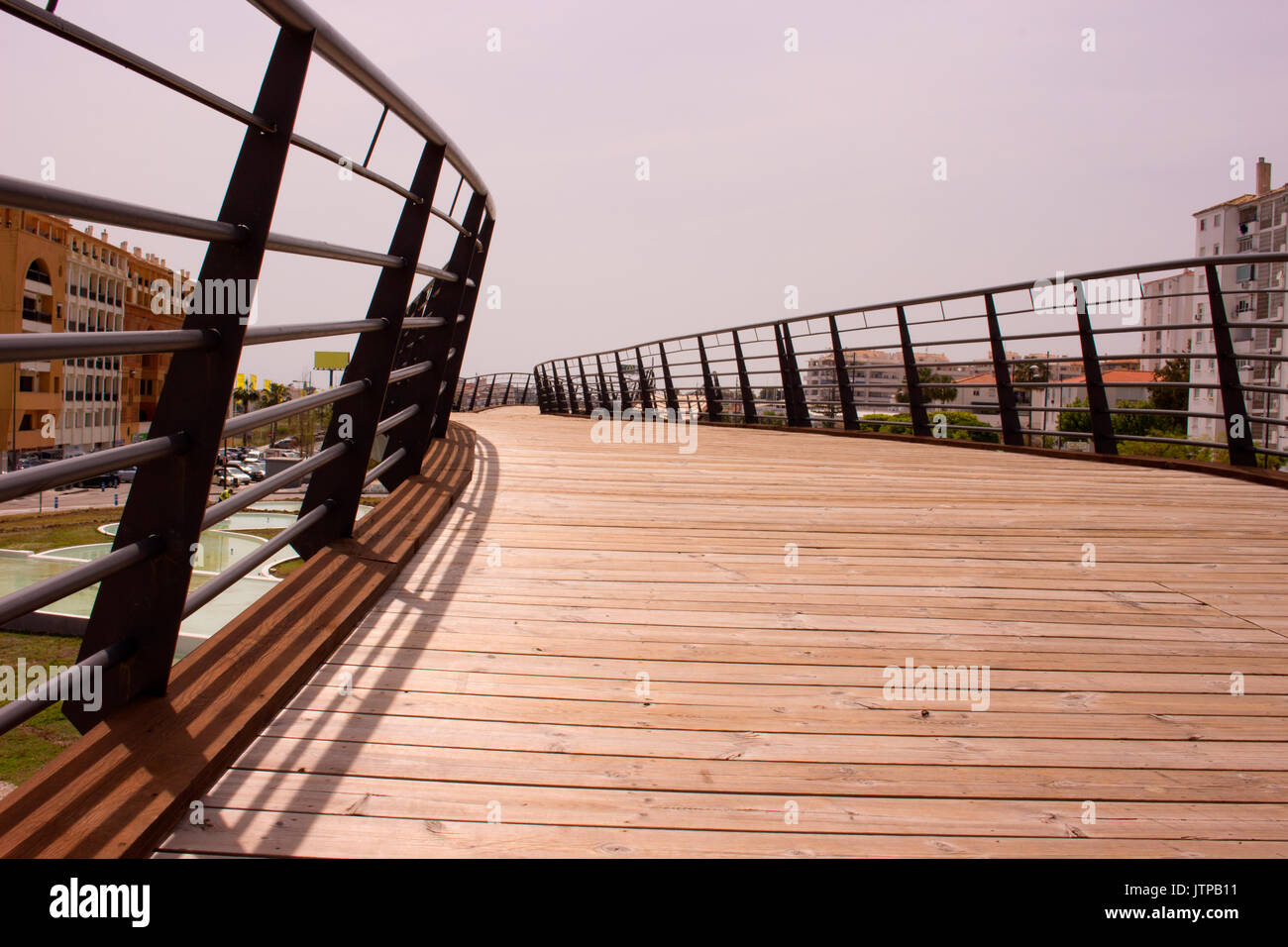 Bridge. Popular wooden bridge. San Pedro de Alcantara, Marbella ...
