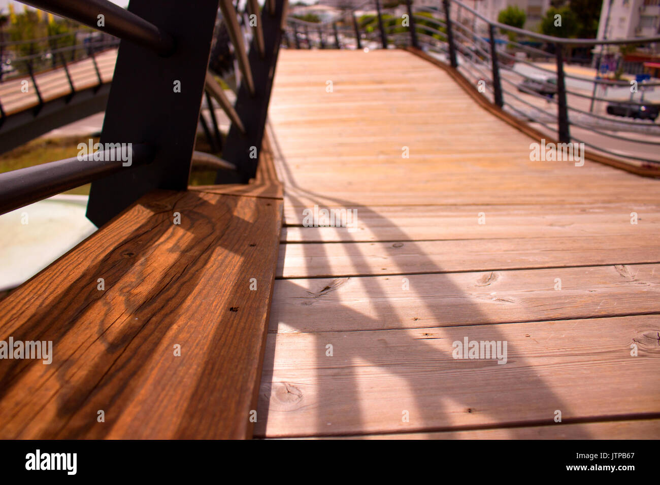 Bridge. Popular wooden bridge. San Pedro de Alcantara, Marbella ...