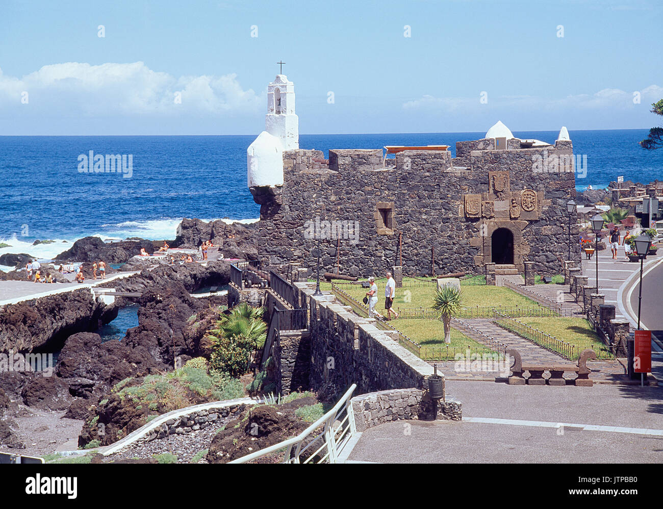 Castle. Garachico, Tenerife island, Canary Islands, Spain Stock Photo ...