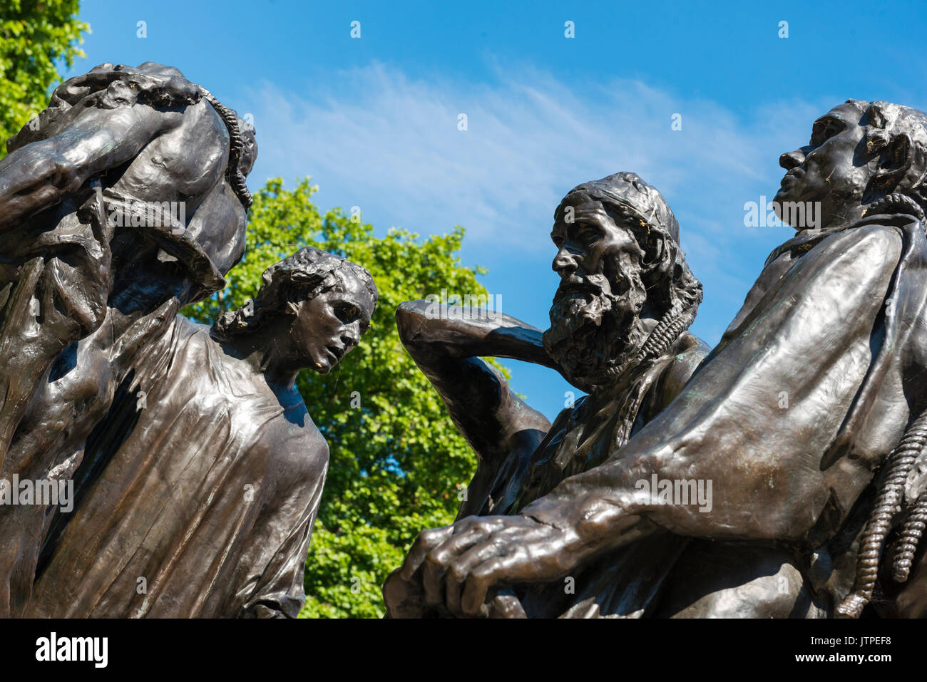 The Burghers of Calais statue sculpture bronze Auguste Rodin Victoria ...