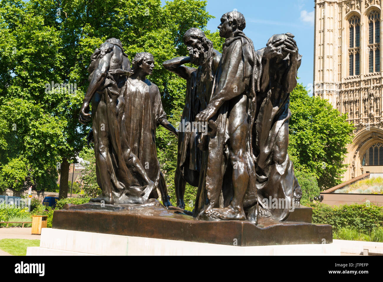 The Burghers of Calais statue sculpture bronze Auguste Rodin Victoria ...