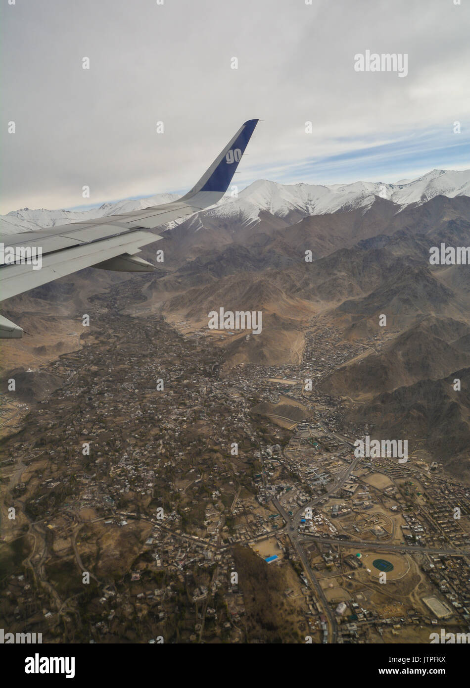 Aerial view of Ladakh valley, India Stock Photo - Alamy