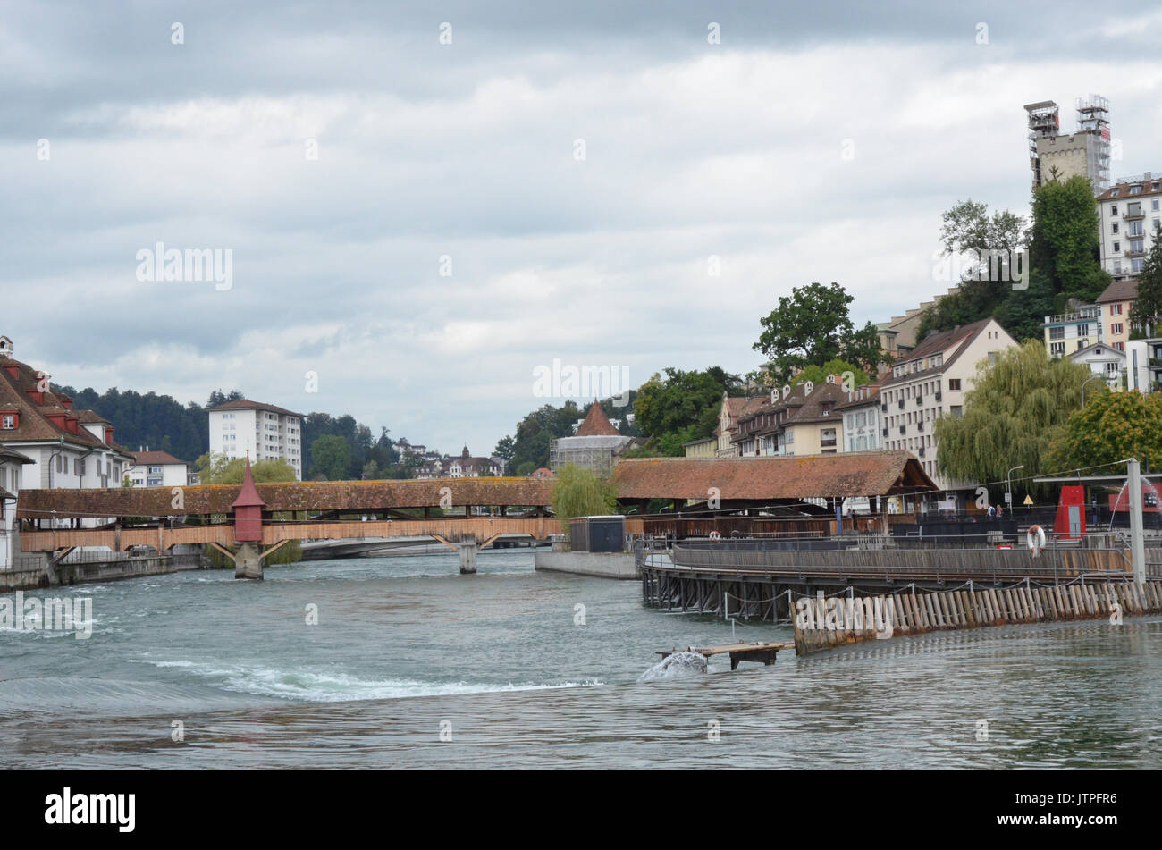 Mill Bridge in Lucerne Stock Photo - Alamy