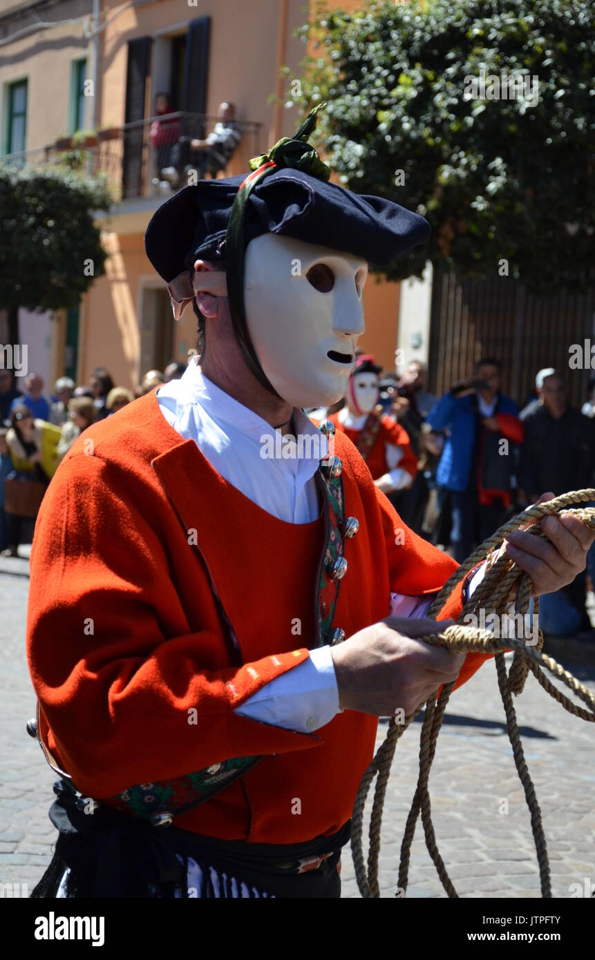 Traditional masks of Sardinia Stock Photo - Alamy