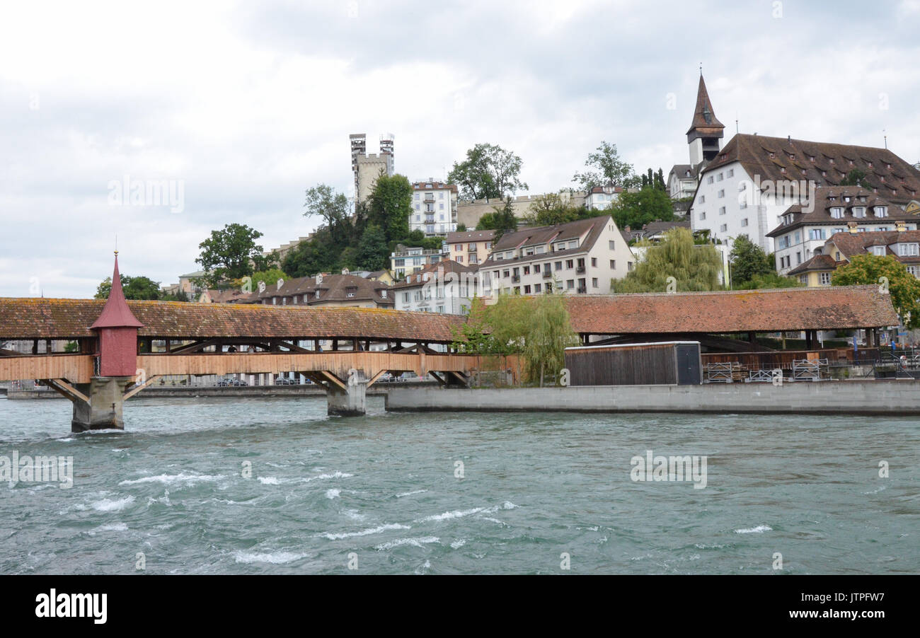 Mill Bridge in Lucerne Stock Photo - Alamy