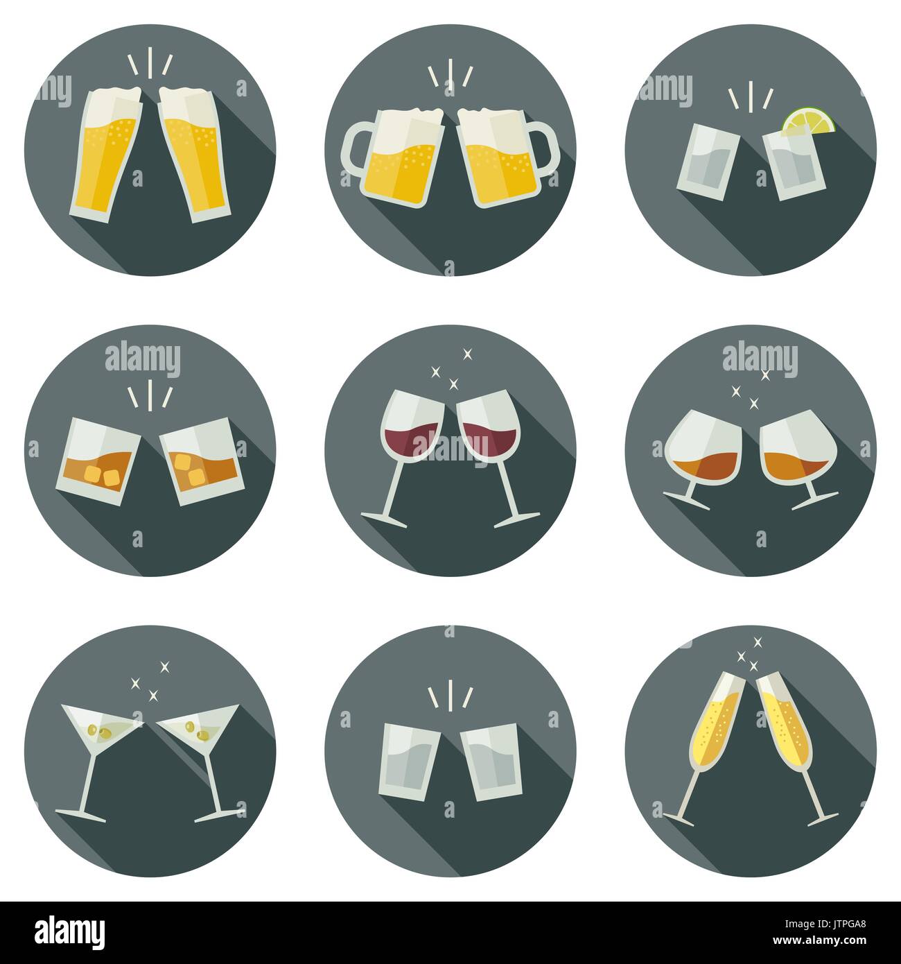 Clinking glasses party Cut Out Stock Images & Pictures - Alamy