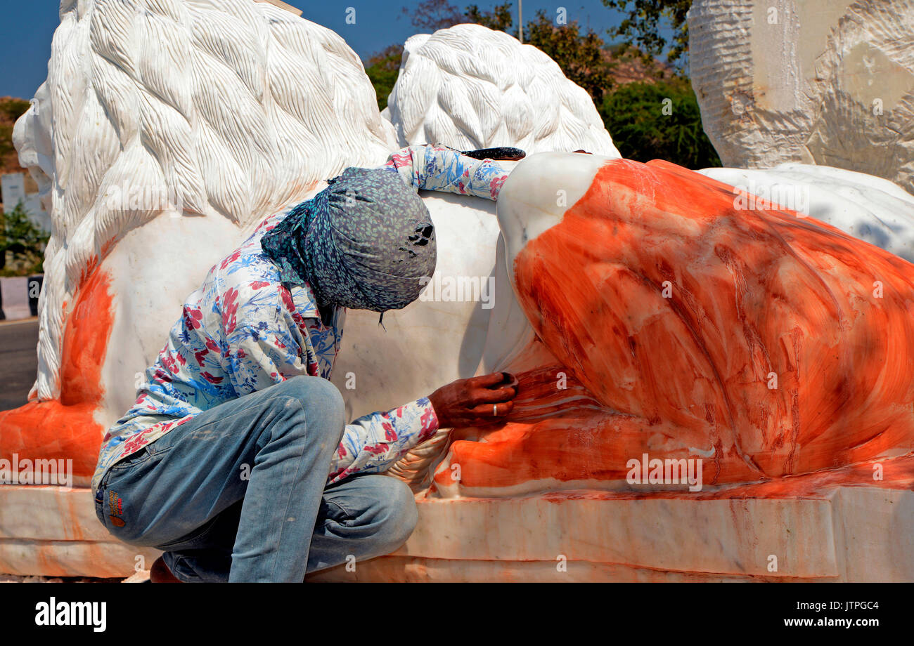 Creating Marble Sculpture Stock Photo - Alamy