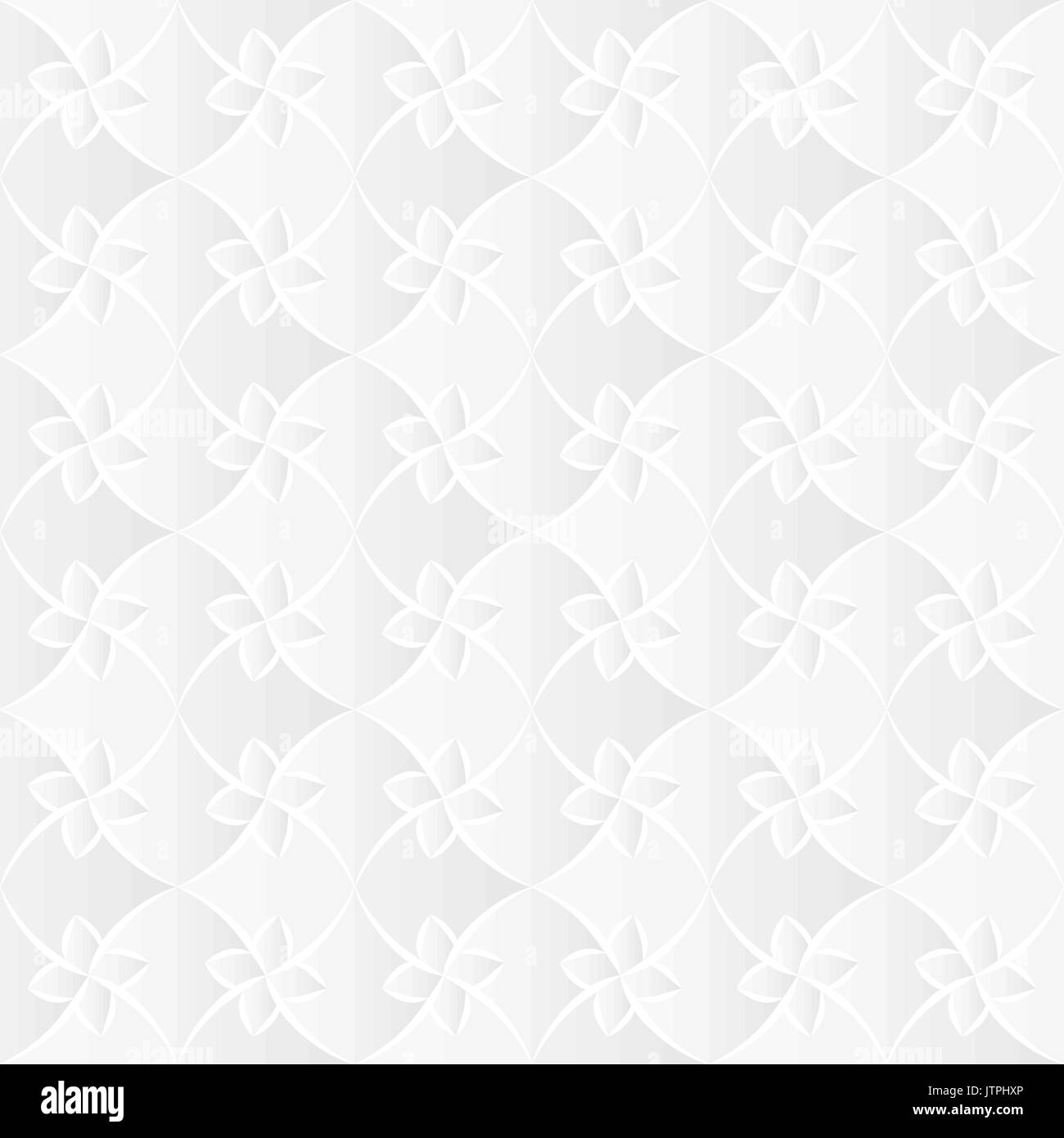 Neutral white texture. Stylized floral trellis background with 3d ...