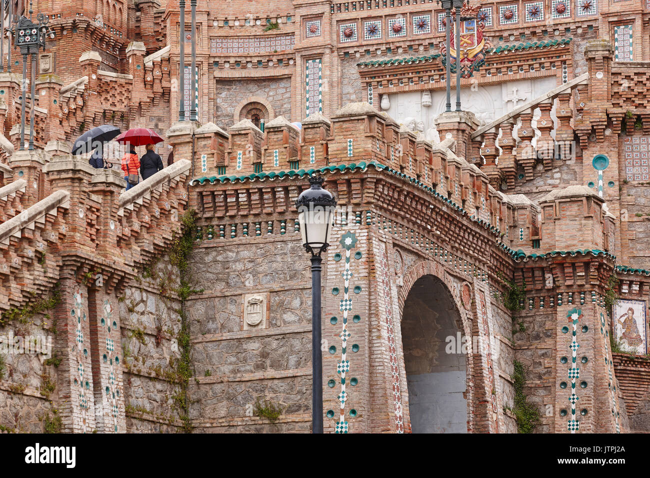 Mudejar art. Spanish architecture landmark heritage. Staircase. Teruel ...
