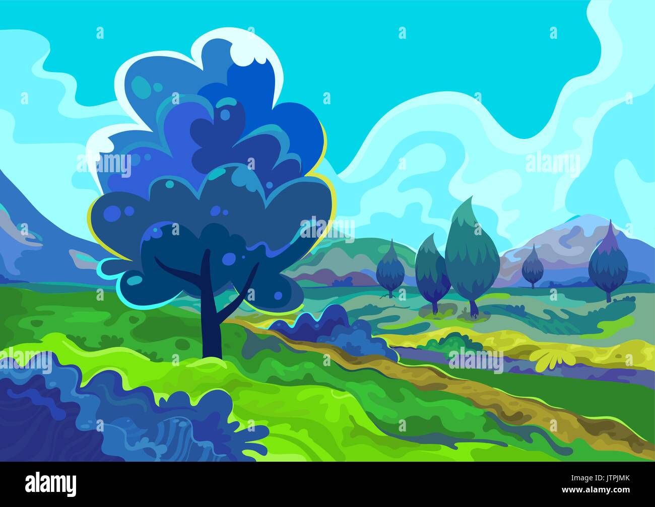 Landscape, Vector illustration Stock Vector Image & Art - Alamy Landscape, Vector illustration Stock Vector Image & Art - Alamy
