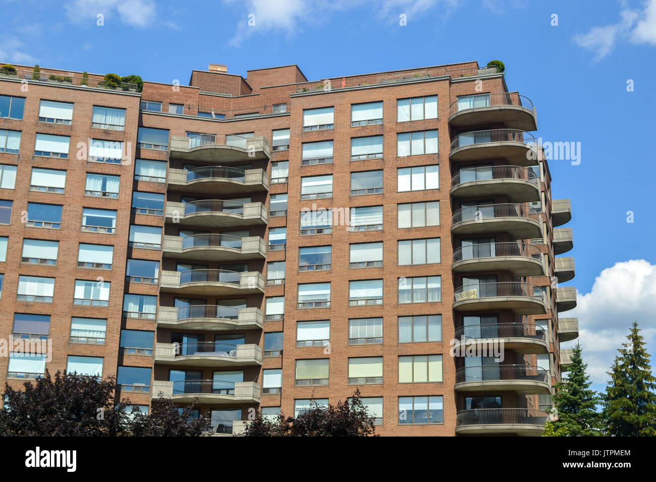 Modern condo buildings in downtown Montreal, Canada Stock Photo - Alamy