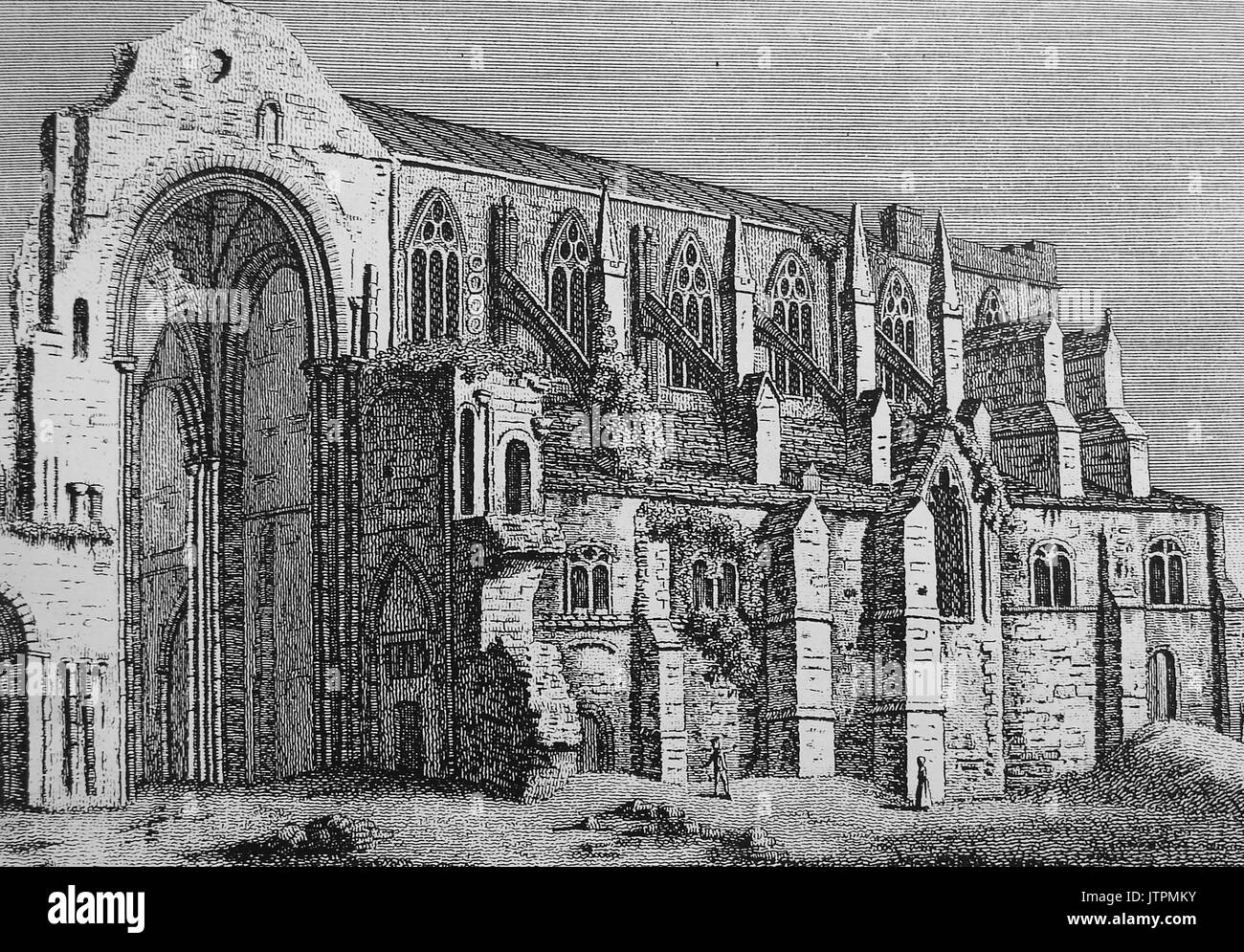 Abbey in england Black and White Stock Photos & Images - Alamy