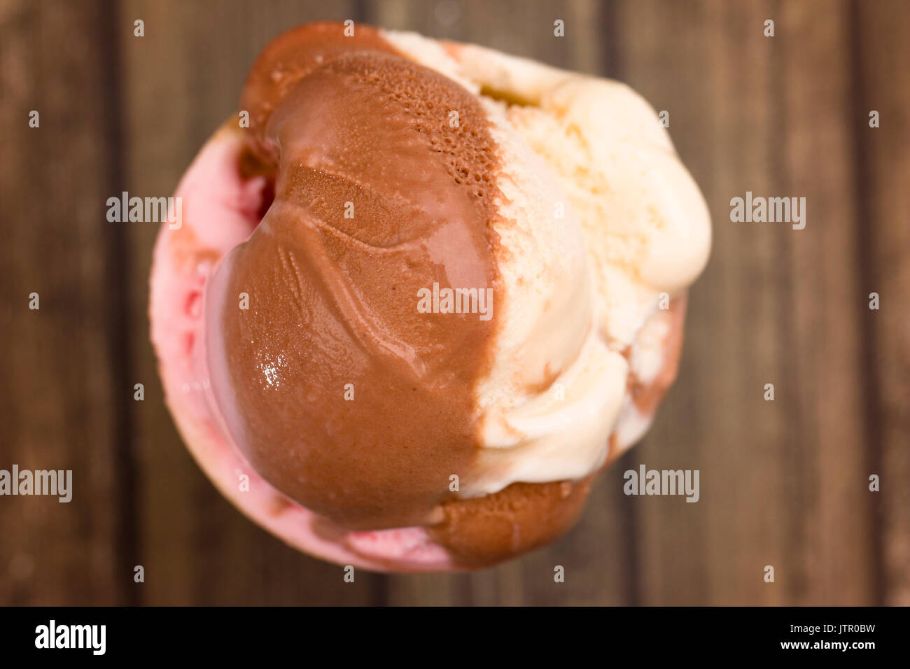 Neapolitan flavored ice cream hi-res stock photography and images - Alamy