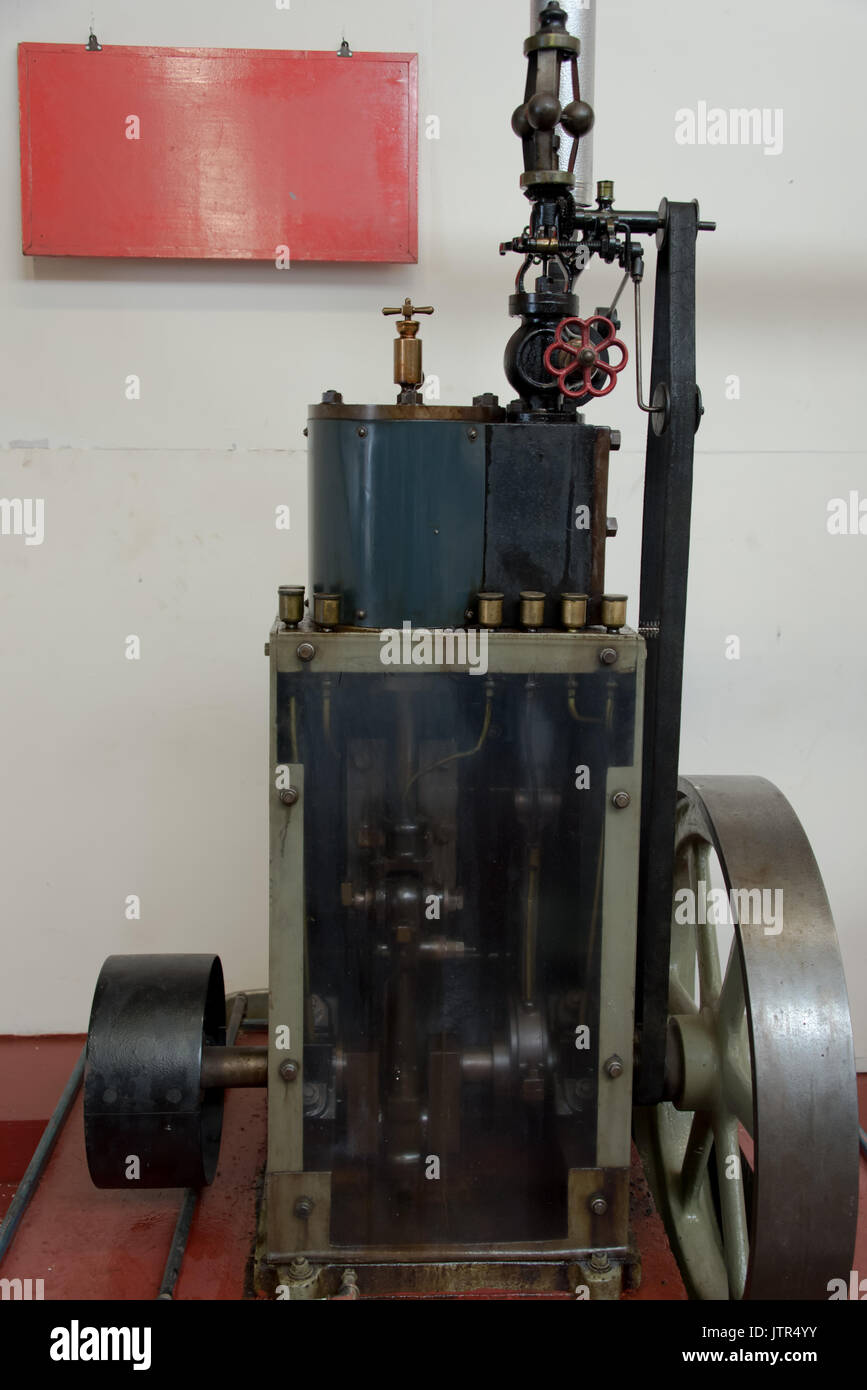 Steam donkey, or donkey engine steam-powered winch, or logging engine ...