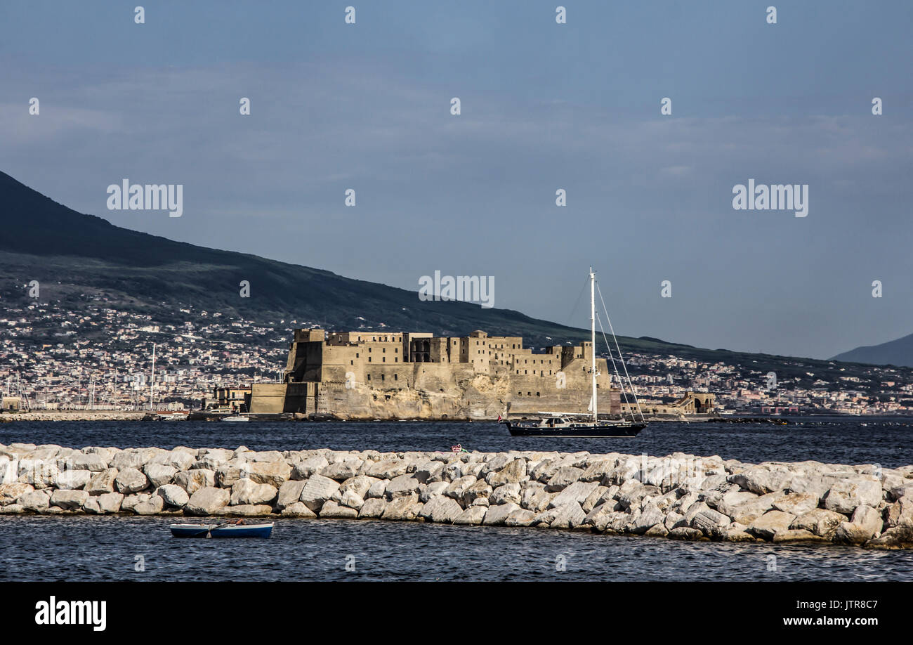 Panoramic view naples historic architecture hi-res stock photography ...