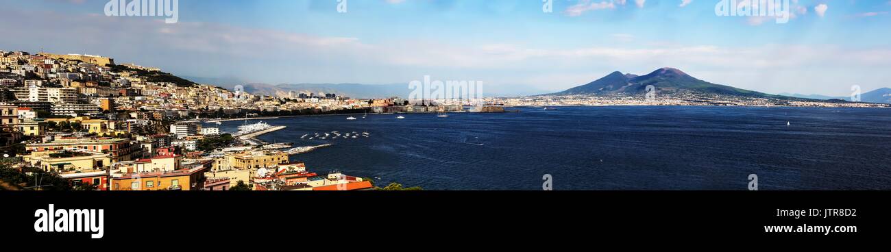 Naples with vesuvius volcano in background hi-res stock photography and ...