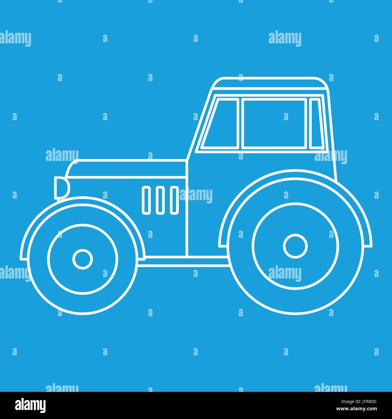 Tractor icon outline Stock Vector Image & Art - Alamy