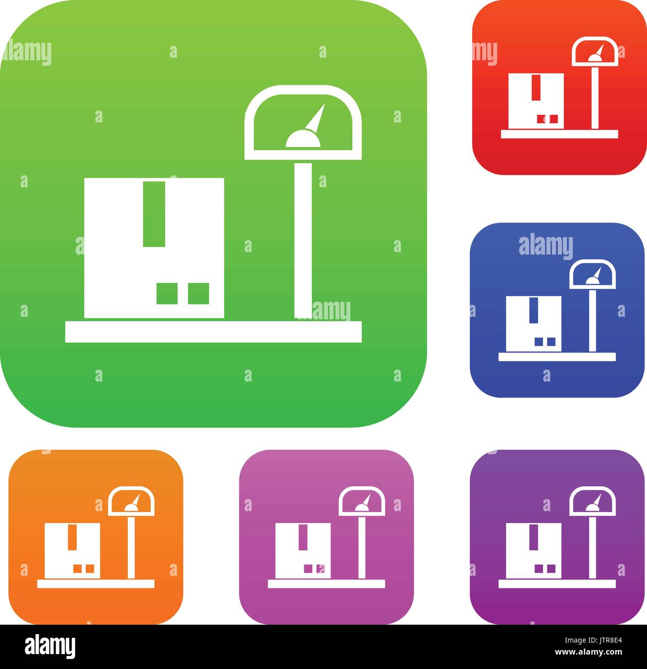 Scales for cargo set collection Stock Vector Image & Art - Alamy