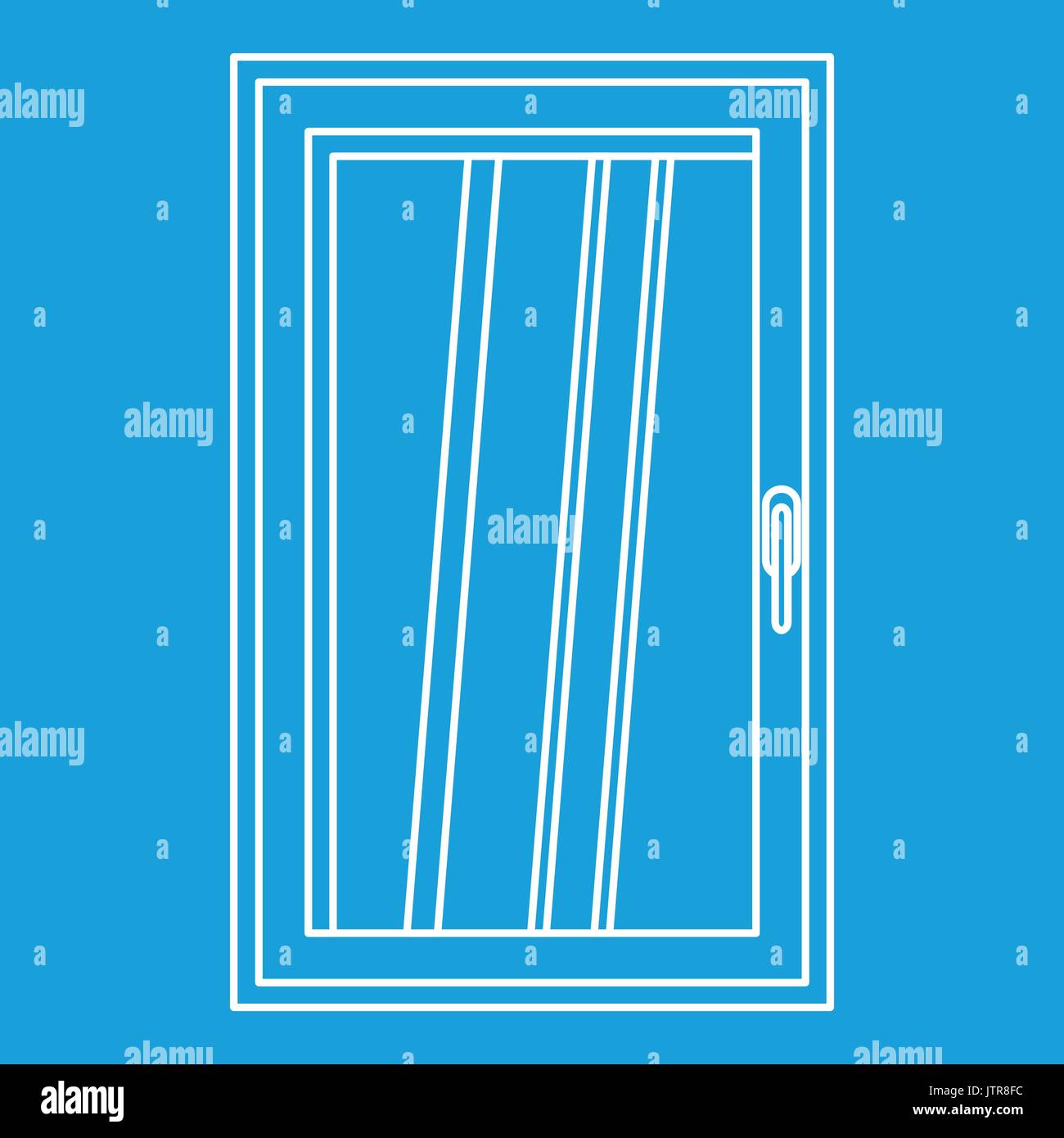 Closed white window icon outline Stock Vector Image & Art - Alamy